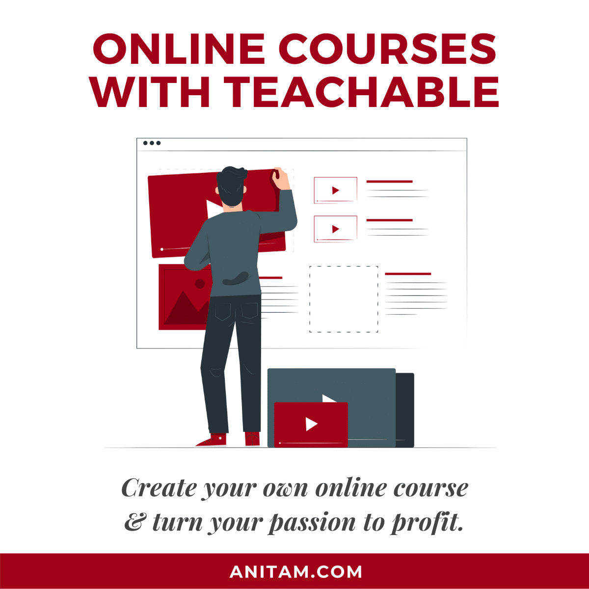 Online Courses With Teachable Step By Step Tutorial Anitam